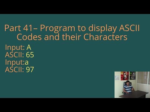 Part 41 – Program to display ASCII Codes and their Characters in C# ...