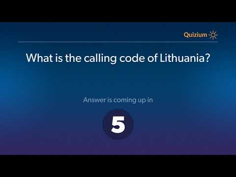 What is the calling code of Lithuania?� Lithuania Quiz