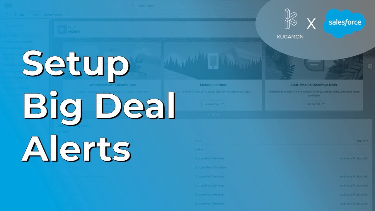 Setup Big Deal Alerts #salesforce #tips