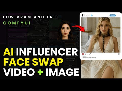 MAKE AI INFLUENCERS FREE ( FACE SWAP VIDEO + IMAGES ) - Consistent AI Models In ComfyUI Low VRAM