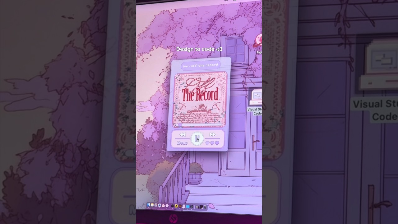 How I coded a music player app from scratch #coding #codingtutorial #figma #figmatutorial #htmlcss