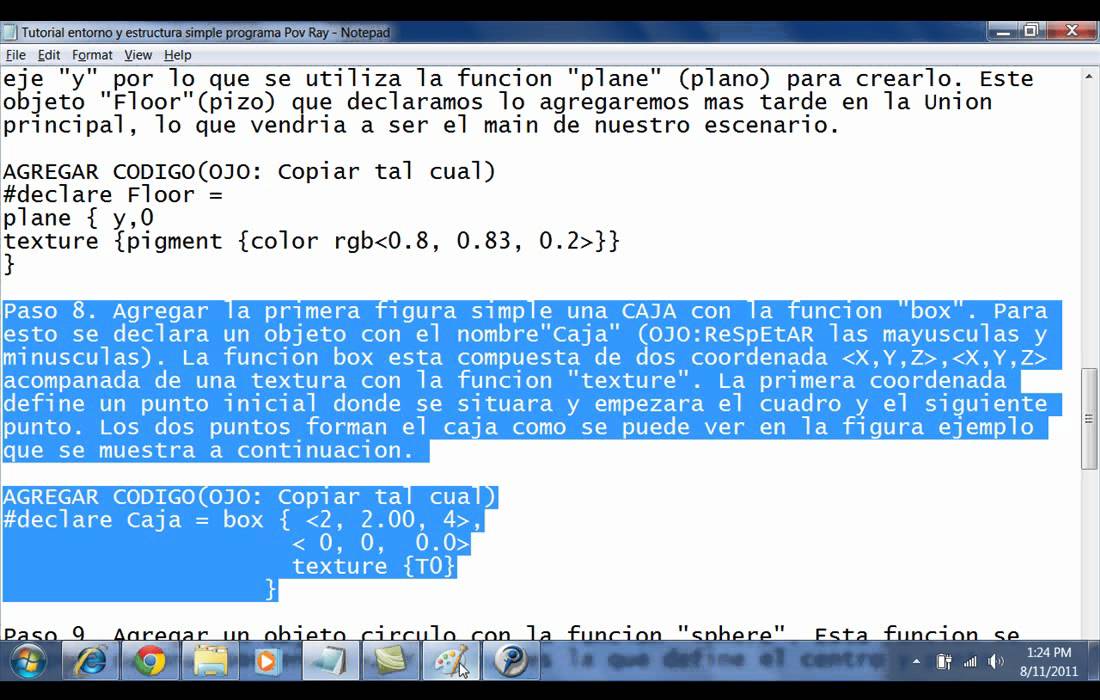 Tutorial Pov-Ray 1.wmv
