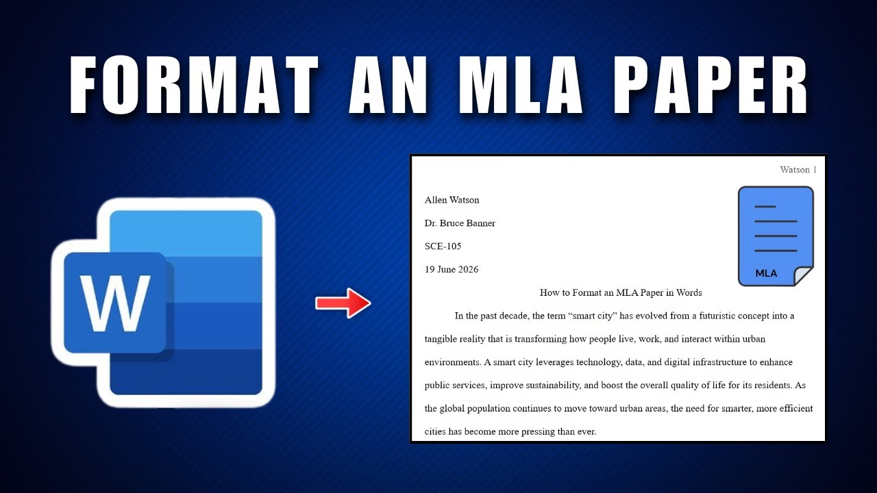 Formatting A Paper In MLA Style In Microsoft Word 2026