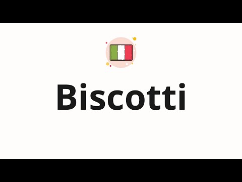 How to pronounce Biscotti (Cookies in Italian)