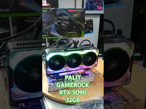 palit gamerock rtx 5090 graphics card unboxing