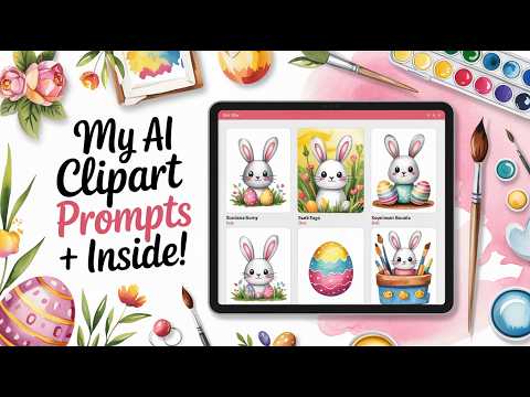 How I Use AI to Create & Sell Clipart (Step-by-Step!) + Get My Exact Prompts 🎨