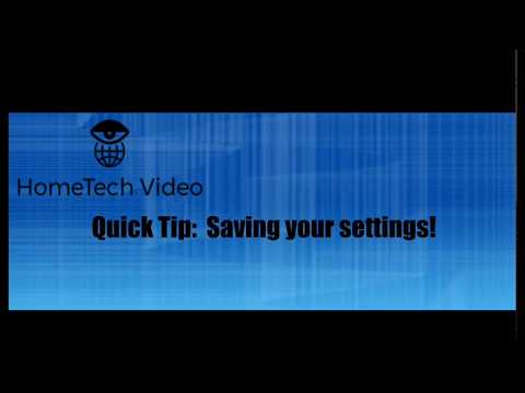 Blue Iris Quick Tip - Saving and Restoring Settings
