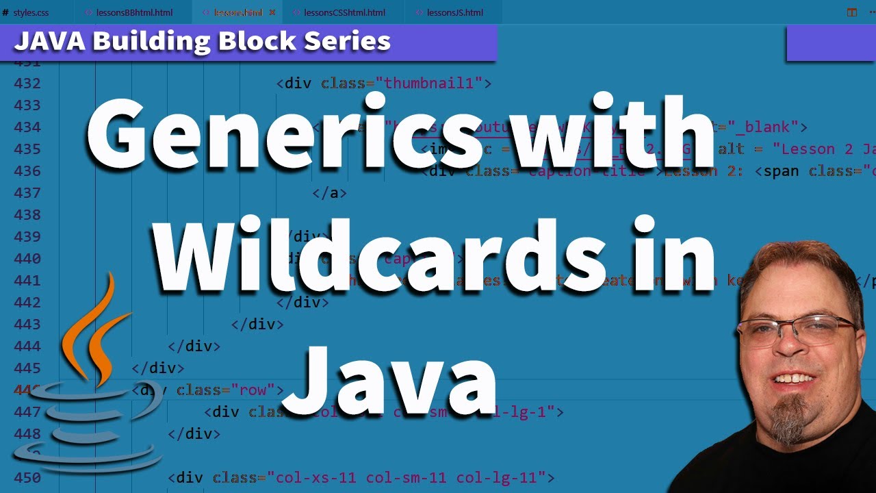 Wildcards in Generics - Using Wildcards with Java Generics - Bounded Wildcards