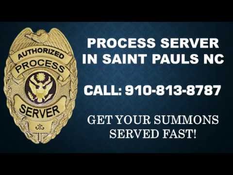 Process Server Saint Pauls NC