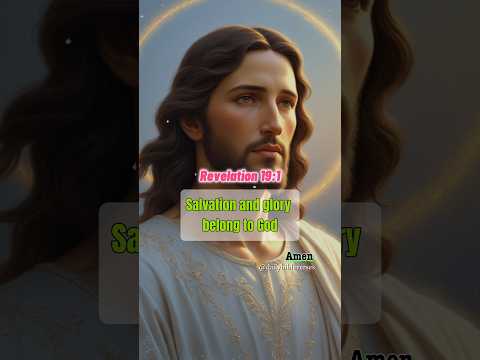 Revelation 19:1 🌴🌴 Salvation and glory belong to God.#god #jesus #bible #daily #shorts