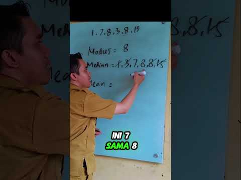 Cara menentukan mean median dan modus #trisnomathnian