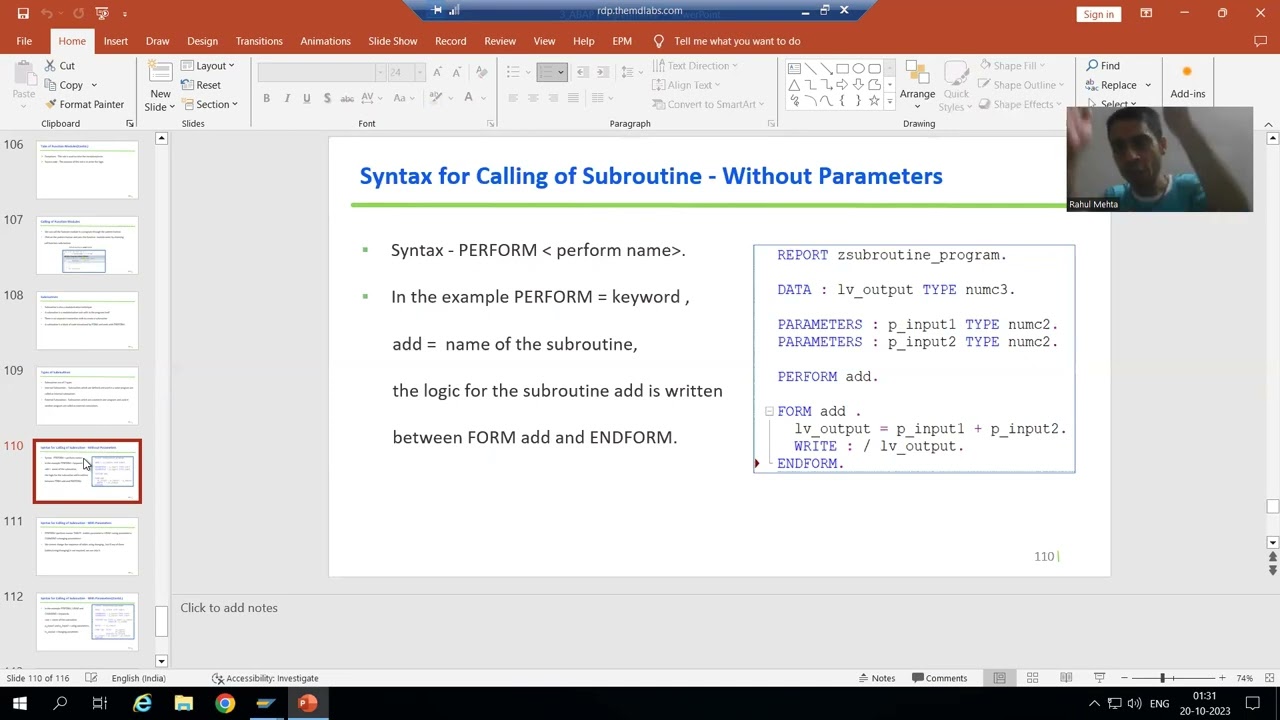 23 - Modularization Techniques - Subroutines Part1