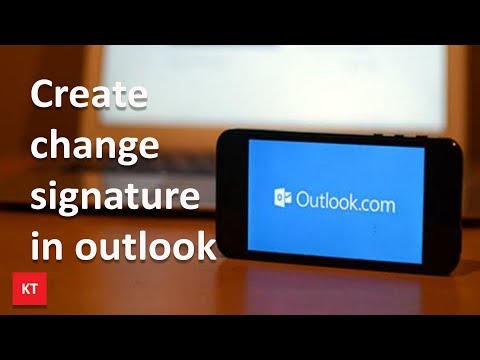 How to create or change signature for outlook app in iPhone