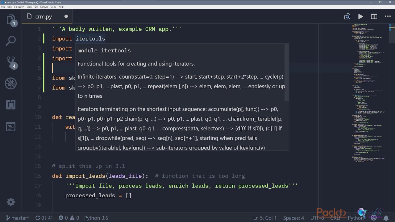 Refactoring Python Code: Using Rope, a Python Refactoring Library|packtpub.com