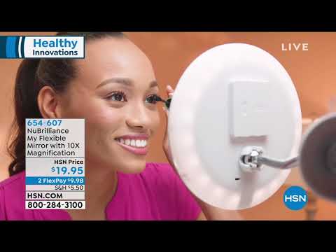 NuBrilliance Deluxe My Flexible Mirror with 10x Magnific...