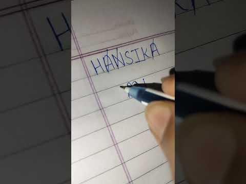 Hansika name logo/ #shorts #ytshorts #nameart #namedesign #hansikanamelogo