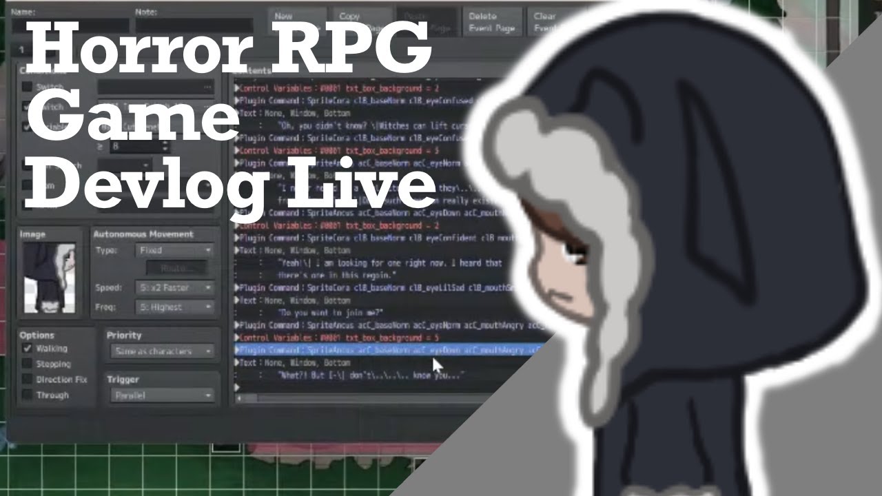 RPG Maker Horror Game Dev Progress - CUTSCENES
