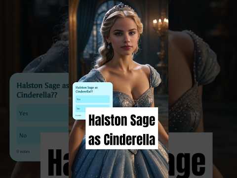 Halston Sage as Cinderella?? Glass slipper but make it Y2K.