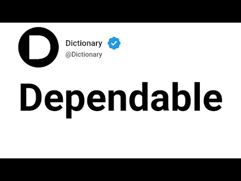 Dependable Meaning In English