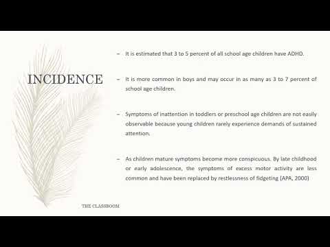 ADHD- DEFINITION,INCIDENCE, SYMPTOMS & CAUSES
