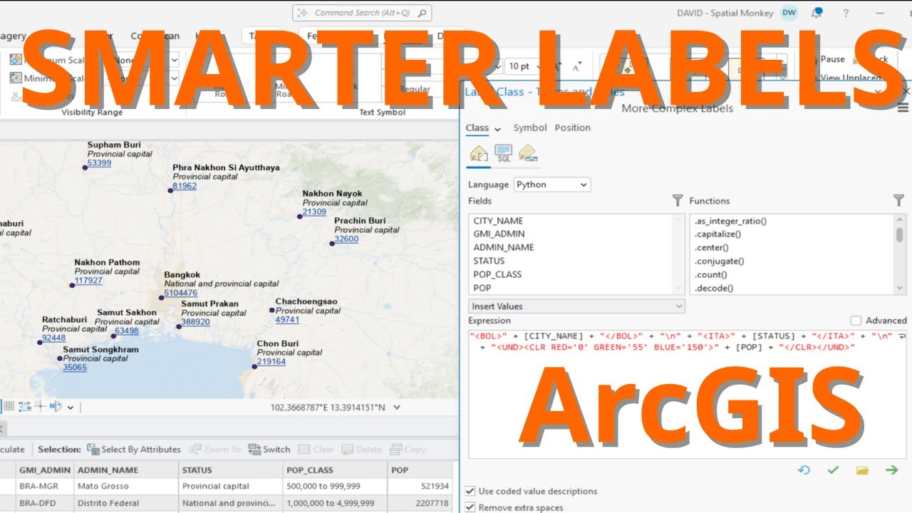 Smarter Map Labels in ArcGIS Pro with Python Expressions