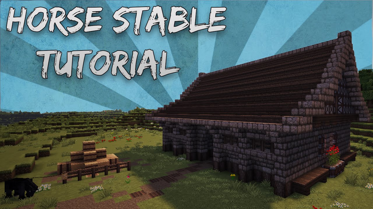 Minecraft: How To Build A Horse Stable Tutorial