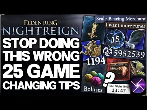 Elden Ring Nightreign - 25 OP Run Winning Tips & Secrets You Didn't Know About - Build & Boss Guide!