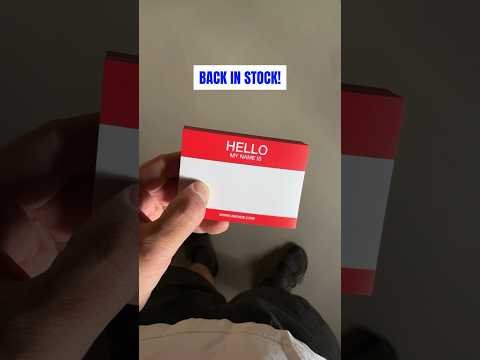 💥 Red Hello My Name Is Stickers back in stock! #graffiti