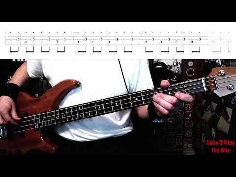Baba O'Riley by The Who - Bass Cover with Tabs Play-Along