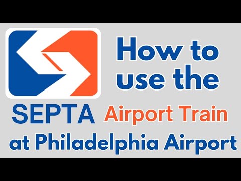 How to use the SEPTA Airport Train at Philadelphia Airport in Philadelphia PA USA