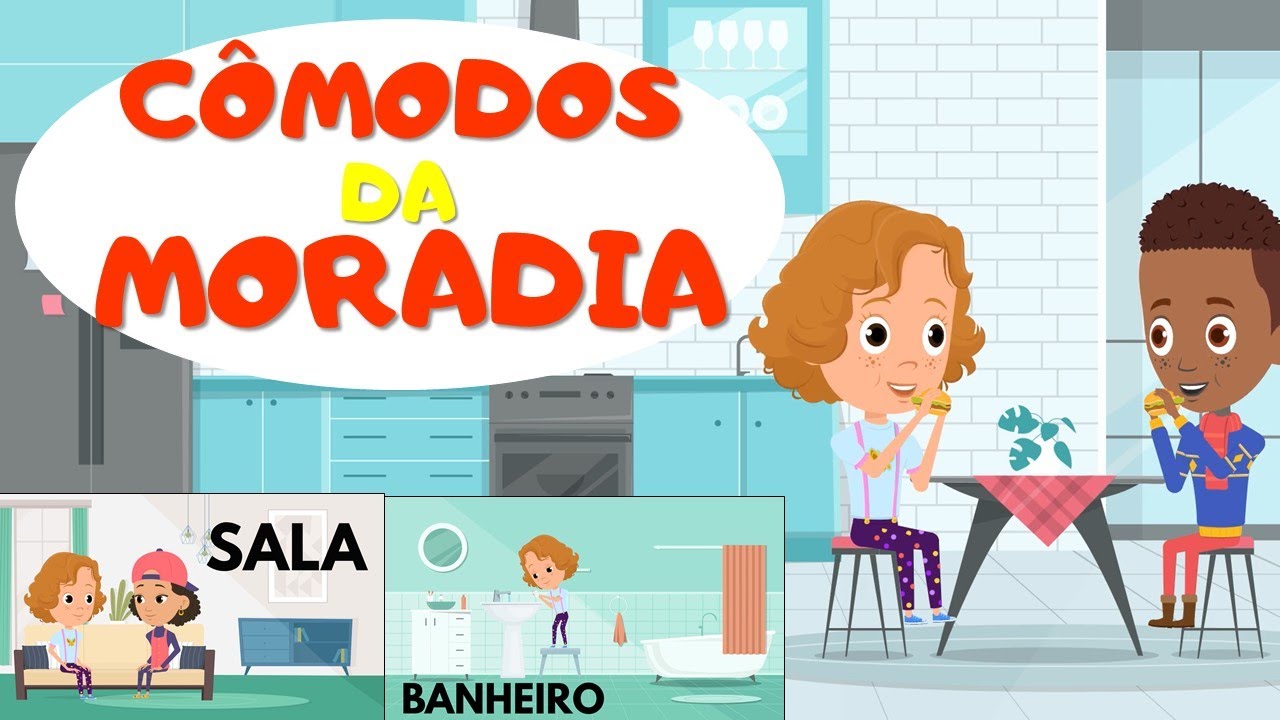 Cômodos da moradia - Vídeo educativo