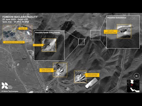 Satellite Imagery Shows Six Impacts at Fordow Uranium Enrichment Facility--hit over centrifuges