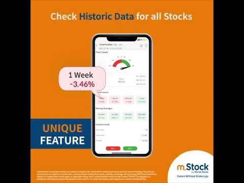 m.Stock’s unique feature lets you see the historic data to make wise decisions.