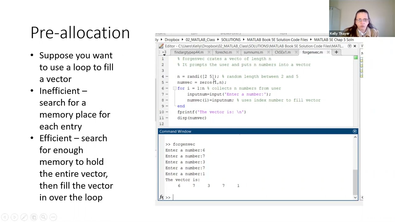 MATLAB: Looping and Vectorizing Code