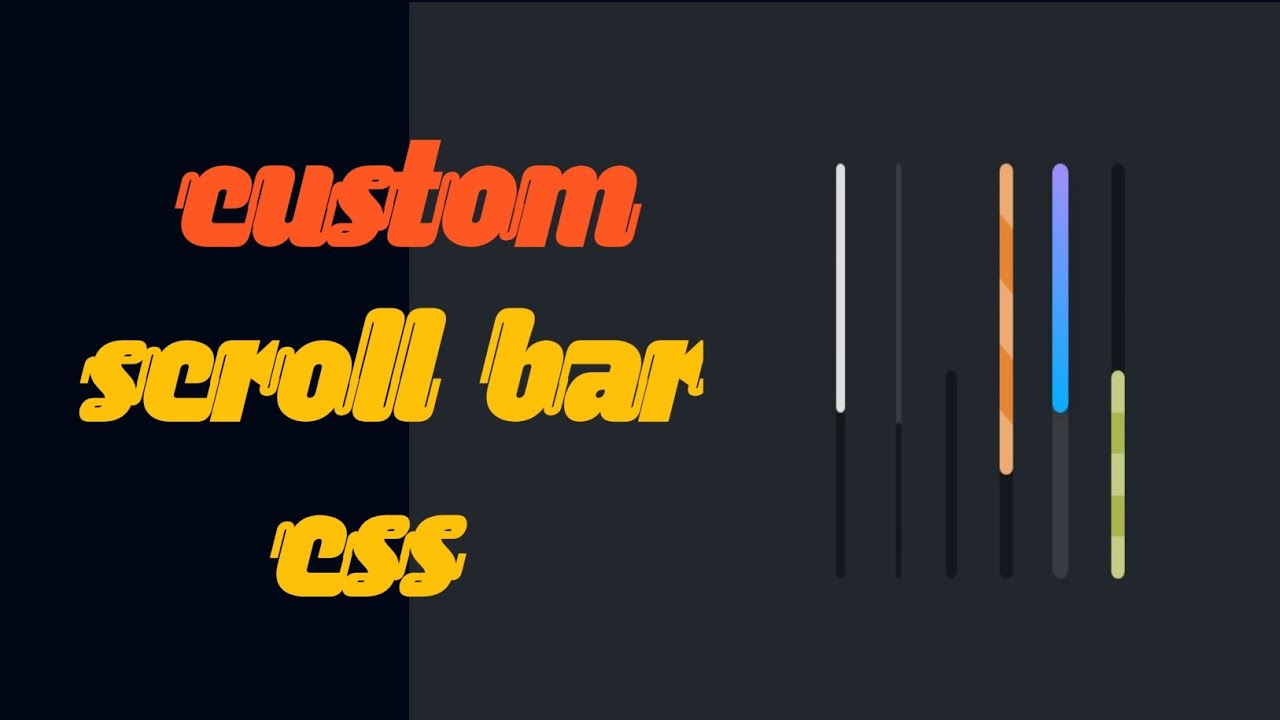 How to customise scrollbar using Html css and Javascript| custom scrollbars @learnwithcode102
