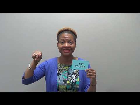 Open Syllable Hand Signals