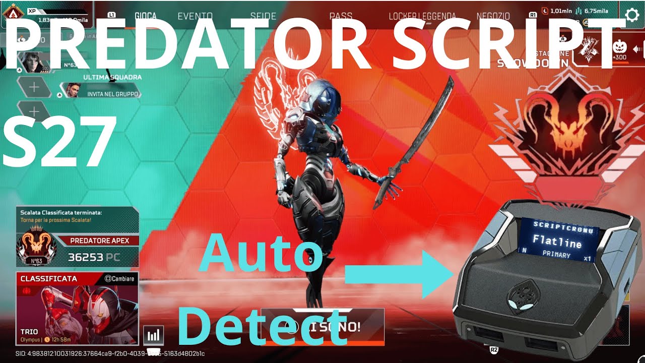 Script Apex S28 || Predator Script with Auto Detect || Cronus Zen || Ps5 Xbox Ps4 Pc