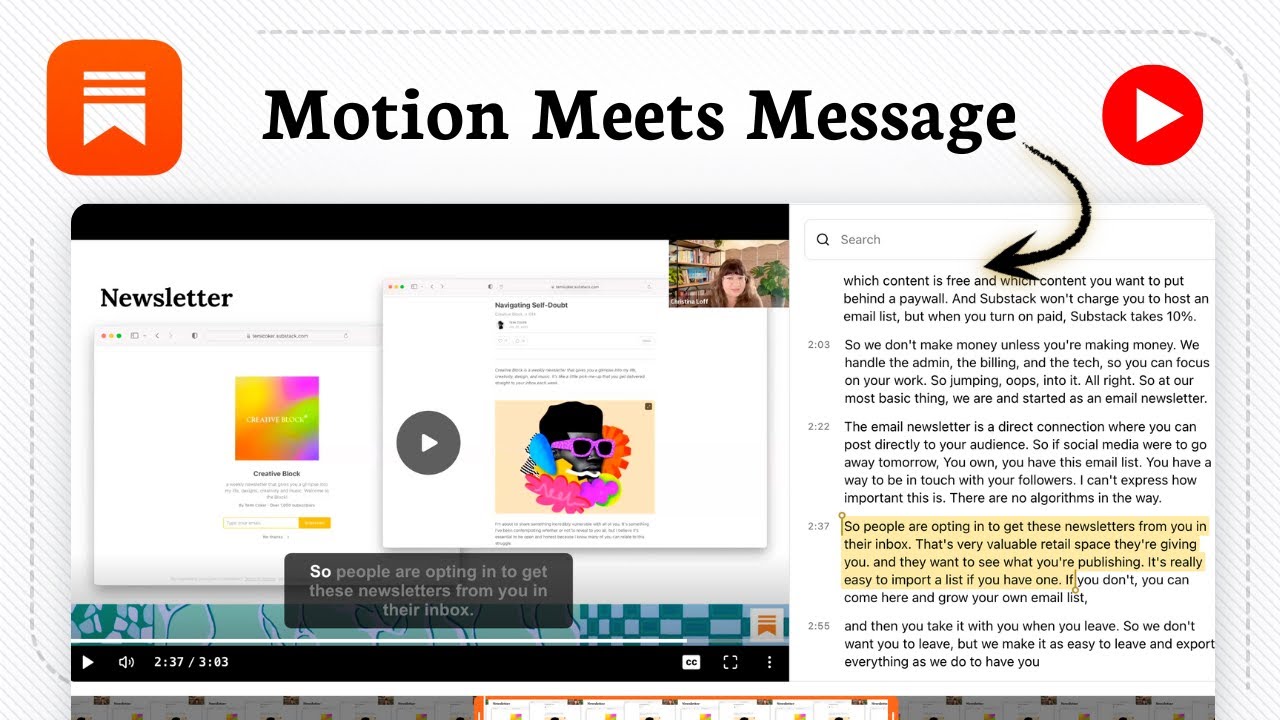 How to embed videos in Substack posts (Content Motion)