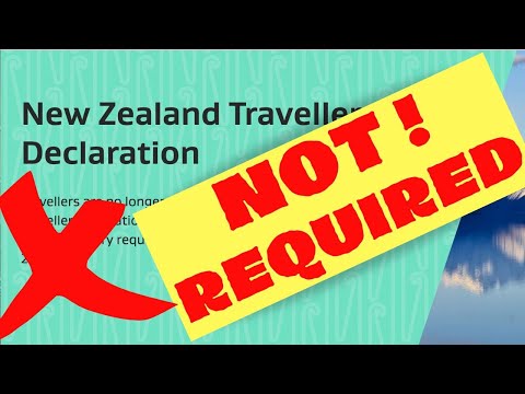 UPDATE: NZ Traveller Declaration - NO LONGER REQUIRED - OBSOLETE - 20 OCTOBER 2022