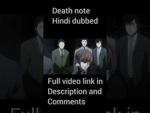 Death note Hindi dubbed | Full Hindi dub on channel #deathnote #hindidubbed