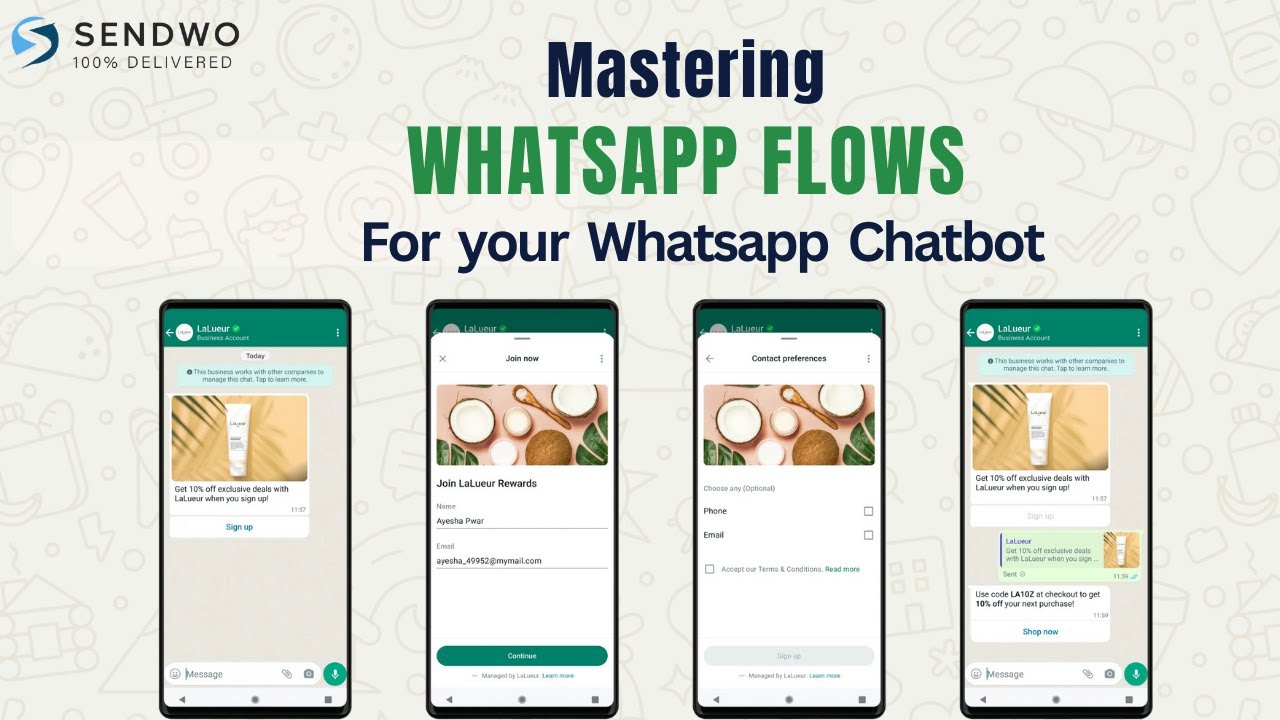 Mastering WhatsApp Flows for Your ChatBot: Full Step-by-Step Guide with Sendwo Integration