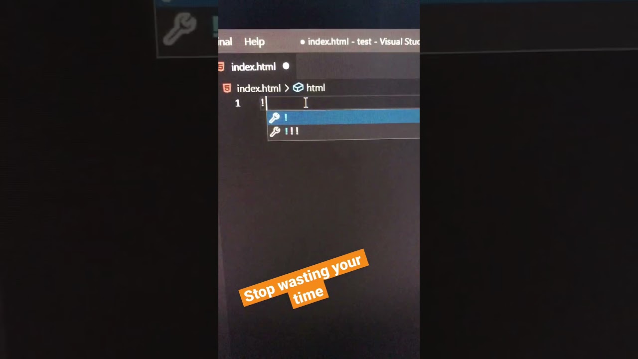 Html snippet #html #javascript #vscode