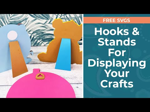 The EASIEST Way to Display Papercrafts 🤩 Free Hook & Stand SVGs