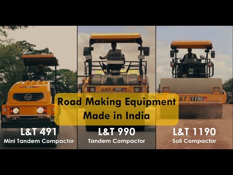 L&T range of road equipment - Vibratory Compactors