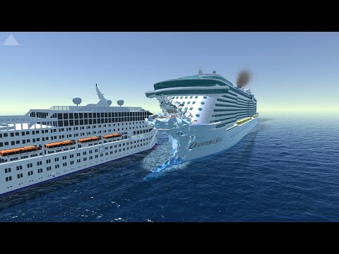 Cruise Ship suffered major damage after colliding - Cruise Ship Handling