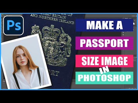 In PHOTOSHOP how to make a passport size photograph | Photoshop tutorials