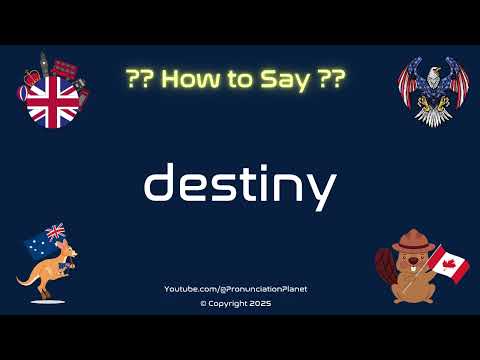 ๐ฎ ๐ How to Pronounce destiny? (CORRECTLY) | Pronunciation Planet