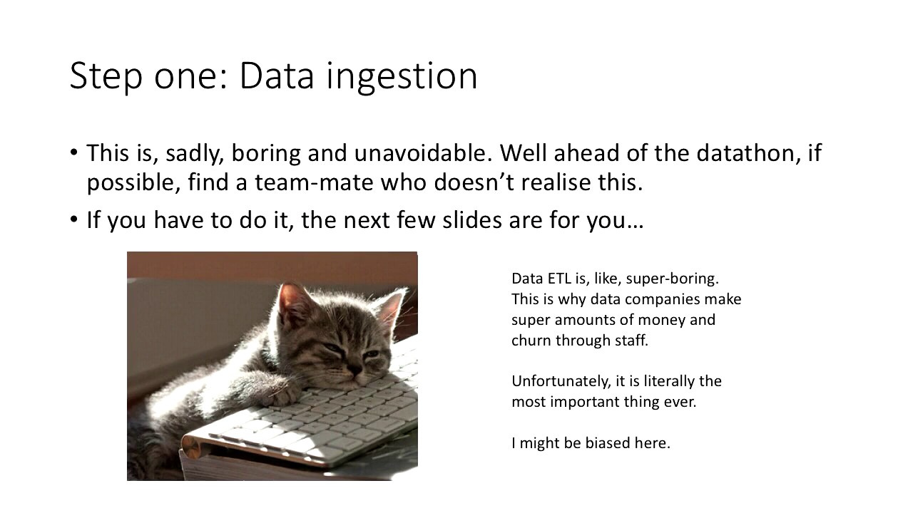 Using Python in a Data Hackathon