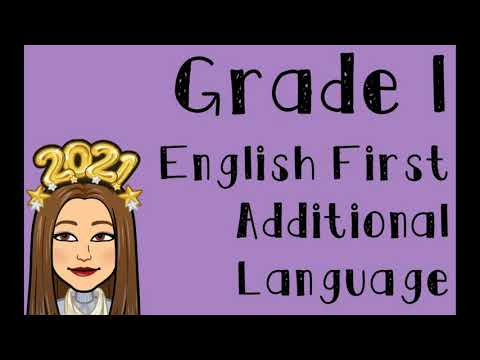 Grade 1 English First Additional Language Term 1 Lesson 1