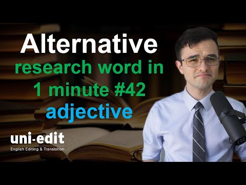 ALTERNATIVE (adjective) definition, ALTERNATIVE in a sentence, ALTERNATIVE pronunciation, meaning